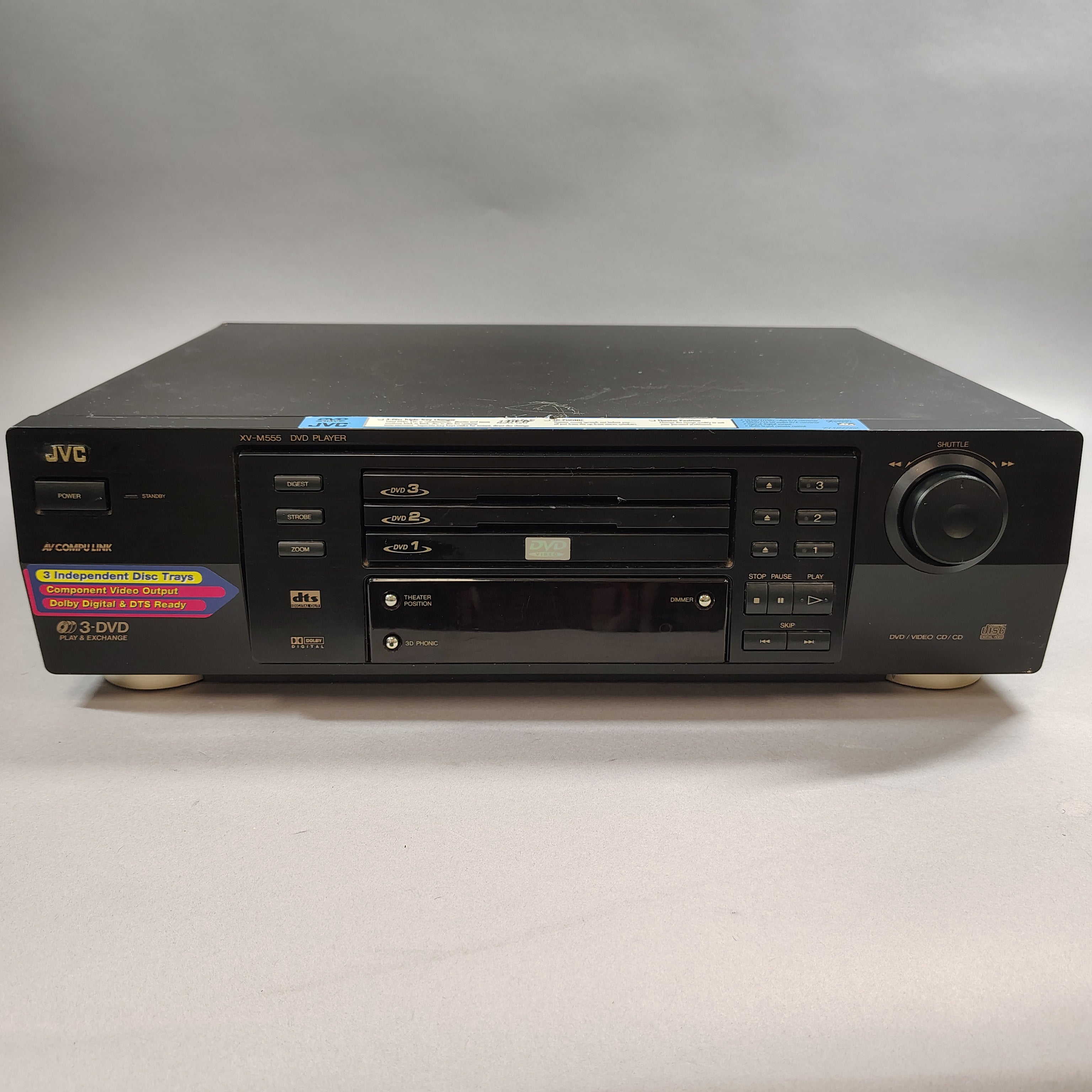 JVC xv-m555 3 disc DVD Player – PayMore Milwaukee